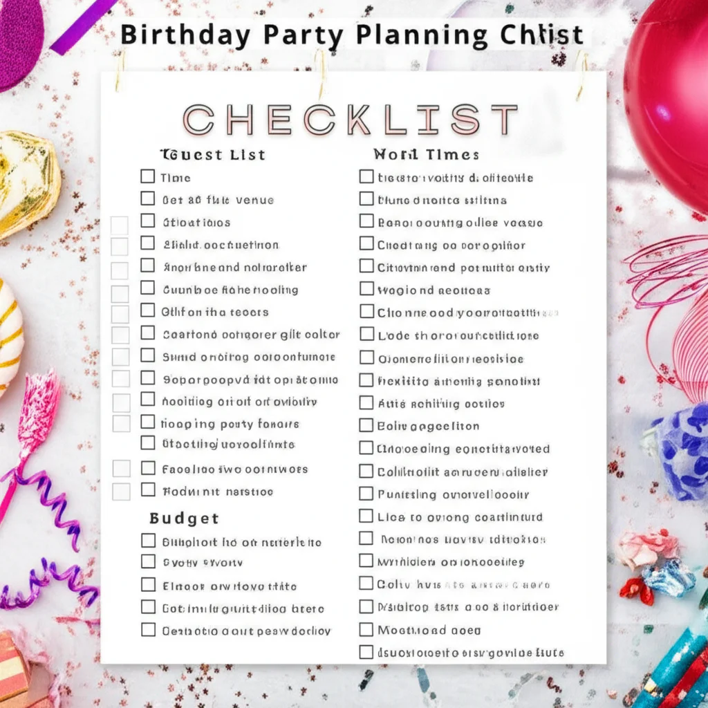 How Do I Make a Birthday Checklist? 🎉 9 Steps for Stress-Free Planning ...